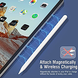 Magnetic iPad Pencil 2nd Generation - StylusHome Wireless Charging Stylus, Alternative for Apple Pencil 2nd Generation,Work with iPad Pro 11" 1/2/3/4,iPad Pro 12.9" 3/4/5/6,iPad Air 4/5,iPad Mini 6
