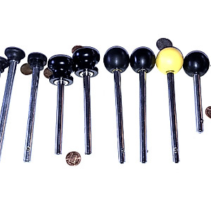 SB DISTRIBUTION LTD SBDs World Class MAGNETIC Pin, Tensile (3/8" Dia 4-1/4" Locking Space) w/BLACK T Handle Knob - Universal Weight Stack Replacement SELECTOR KEY