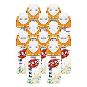 Boost Very High Calorie Nutritional Drink (8 Fl Oz (Pack of 12), Vanilla)