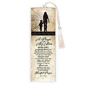 Prayer for My Mom Grateful Thank Bless Her 2 x 6 Inch Vinyl-Encased Bookmark