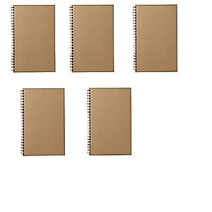 MoMa MUJI Grid Notebook A5 7㎜ 48sheets - Pack of 5books Beige