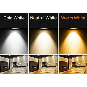 MR16 LED Bulbs MR16 3W LED Warm White Light Bulbs GU5.3 MR16 LED Bulbs 12V 3W LED Spotlight Bulbs for for Landscape Recessed Track Lighting,20W Halogen Equivalent,Pack of 10
