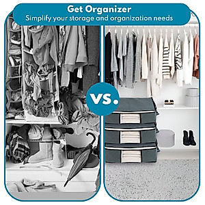 NAJHOM Sheet Organizers and Storage - 8 Pack Closet Storage Bins Extra Large Capacity Storage Bags for Clothes Waterproof Blanket Storage Bags