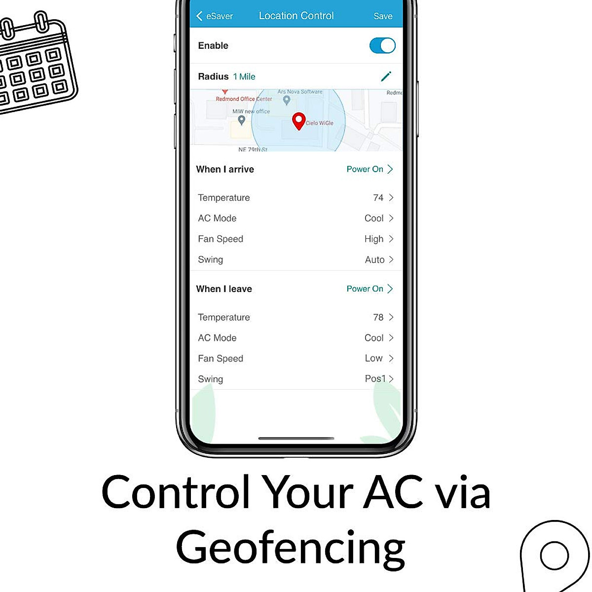 Cielo Breez Eco Smart AC Controller | Works with Mini Split, Window & Portable ACS | WiFi, Alexa, Google, SmartThings, Free Apps, NO Monthly Subscription | Schedules, Geofencing, Comfy & More (White)
