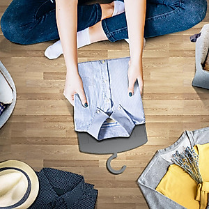 BoxLegend Shirt Folding Board Durable Shirt Folder Board for Laundry Folding Board with Hook for Hanging T Shirt Folder Grey
