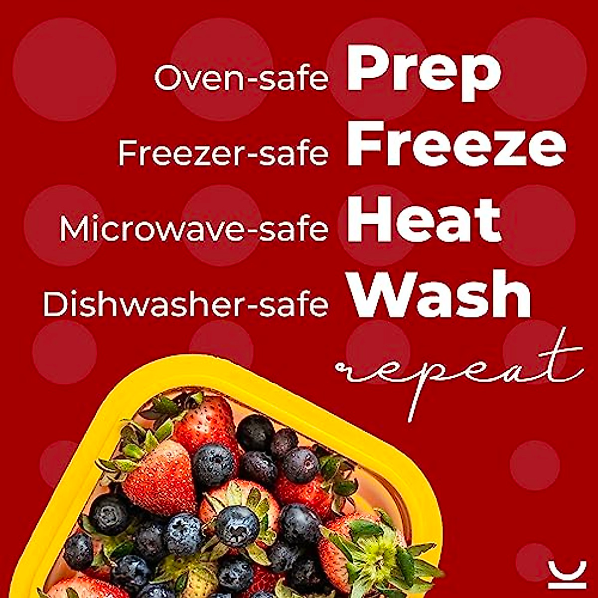 Collapse-it Silicone Food Storage Containers - BPA Free Airtight Silicone Lids Collapsible Lunch Box Containers - Oven, Microwave, & Freezer Safe (Blue (6) 1.5-Cup Set)