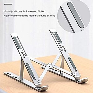 BoxWave Stand and Mount Compatible with Acer ConceptD 7 Ezel (CC715-72G) (Stand and Mount Compact QuickSwitch Laptop Stand, Portable, Multi Angle Viewing Stand - Metallic Silver