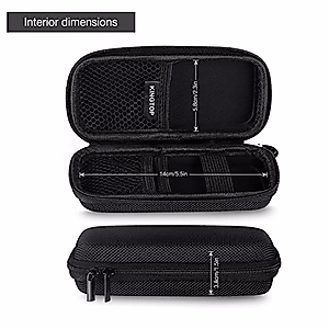 MP3 MP4 Player Case KINGTOP Durable Hard Shell Travel Carrying Case for MP3 MP4 Players,iPod Nano,iPod Shuffle,USB Cable,Earphones,Memory Cards,U Disk,Keys (L) (5.5x2.3x1.5inch)