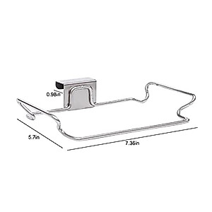 KABAKE Hanging Garbage Bags Storage Organizer Rack Stainless Steel Trash Bag Holder Towel Gloves Hanger for Kitchen Cabinet Cupboard Drawer Back Door Hangers