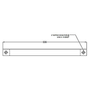 Richelieu Hardware BP9466320900 Sheffield Collection 12 5/8-inch (320 mm) Center-to-Center Matte Black Traditional Rectangular Pull Handle for Barn Doors, Cabinets, Drawers, and Furniture