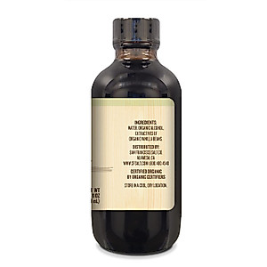 Organic Pure Vanilla Extract, 4oz Glass Bottle - Organic Spice Collection by San Francisco Salt Company