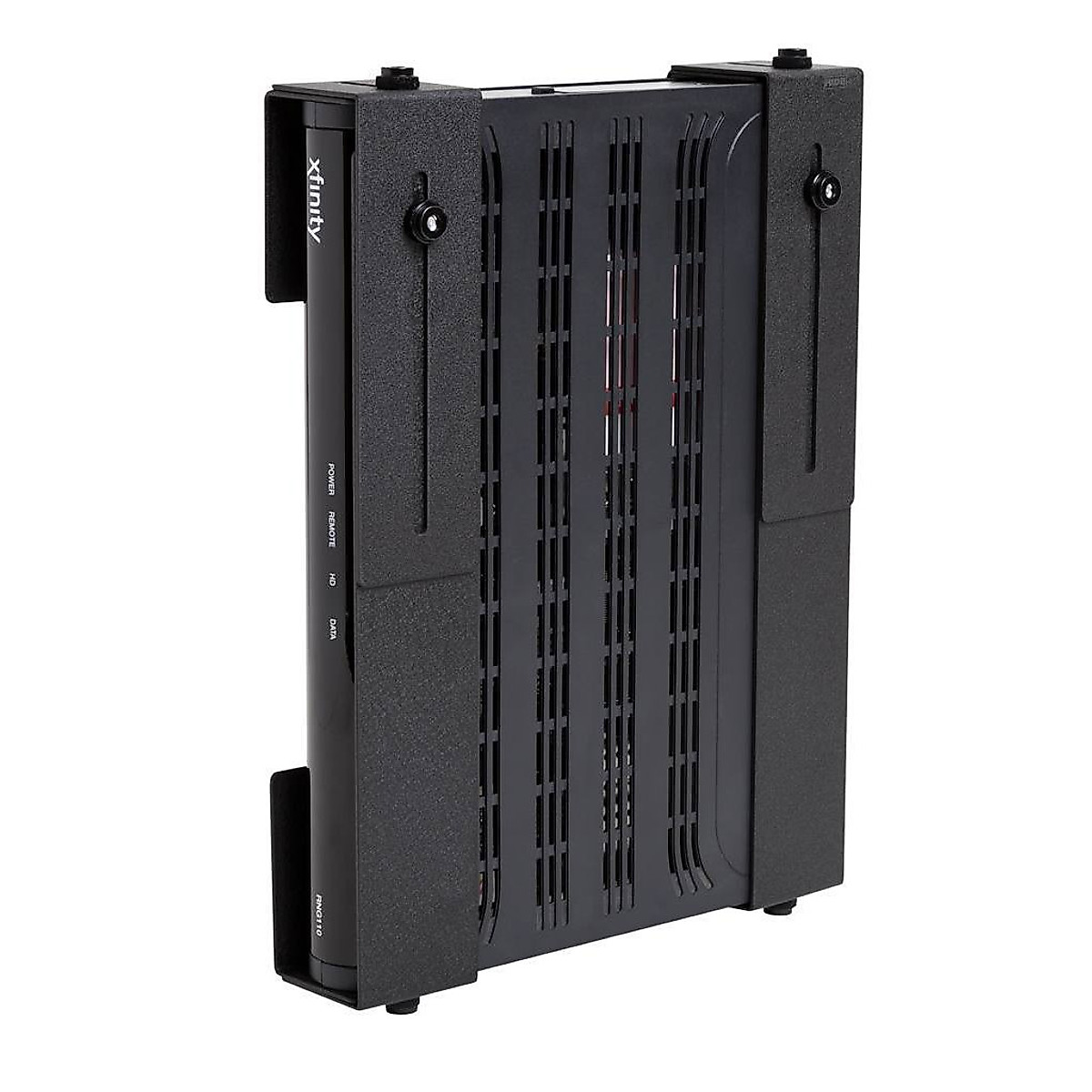 HIDEit Mounts Uni-M Wall Mount - Patented in 2015, American Company - Steel Adjustable Medium Device Mount - Cable Box Wall Mount, Console Wall Mount, DVD Player Mount - Behind TV Cable Box Mount