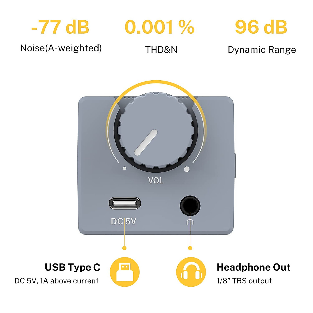 Donner EM1 Rechargeable Portable Personal in-Ear Monitor Amplifier Analog Headphone Amplifier Stereo Headphone Earphone Amp Volume Control Audio Booster with XLR and TRS Input 3.5mm Output Jack