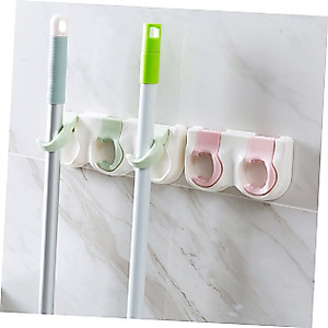 Alipis Wall Hanging Hooks Wall Hanger Mop Holder Wall Mounted Hooks Towel Holder Mop Hook Broom Hook Towel -Mounted
