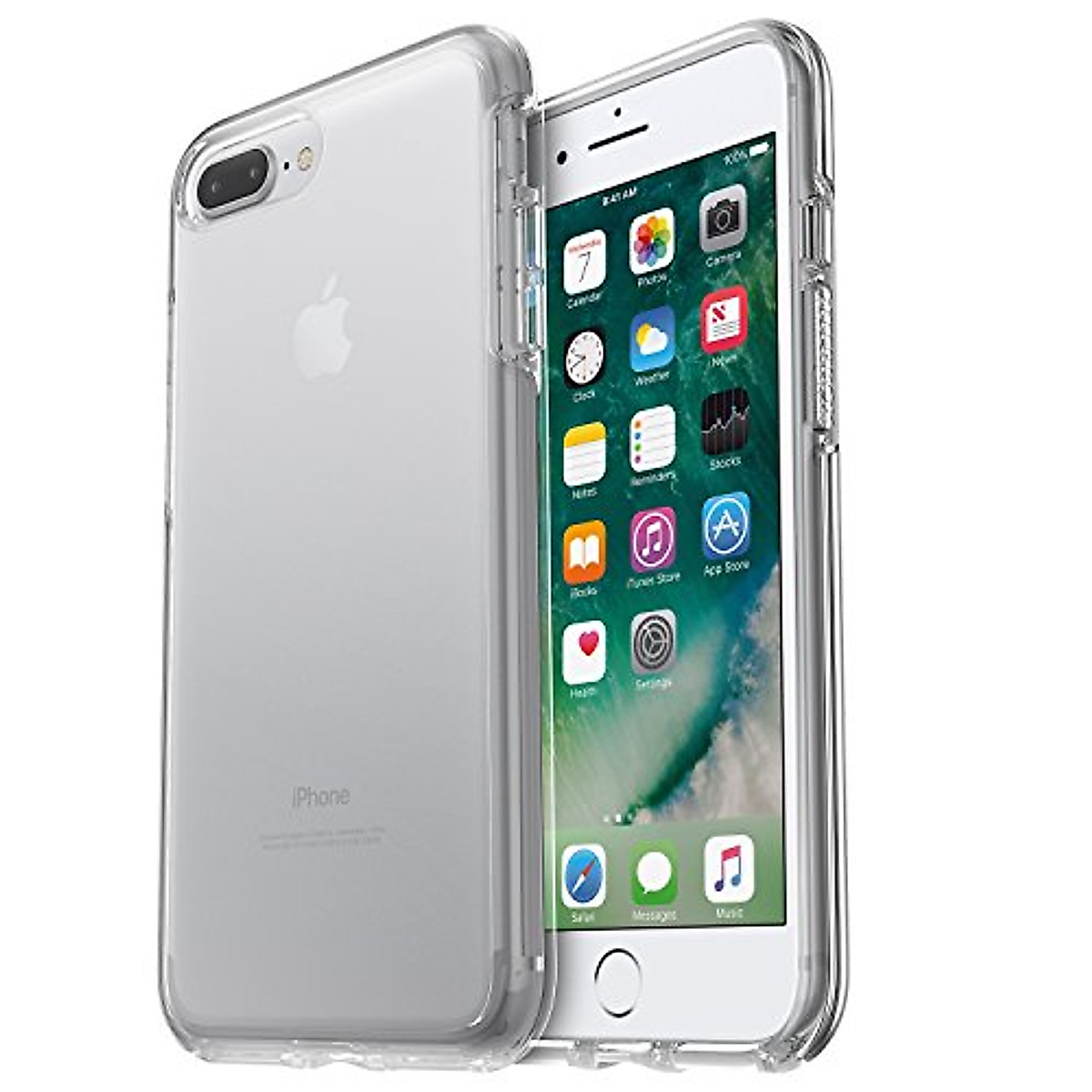 OtterBox IPhone 8 PLUS & IPhone 7 PLUS (ONLY) Symmetry Series Case - CLEAR, Ultra-Sleek, Wireless Charging Compatible, Raised Edges Protect Camera & Screen