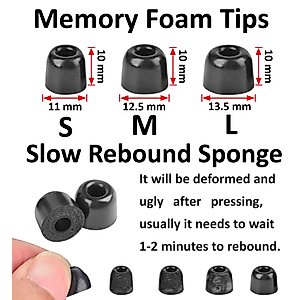 A-Focus [8 Pairs] WF-1000XM4 Ear Hooks Tips 【 Memory Foam & Silicone 】 Soft Replacement Comfortable Earbud Tips Wingtip Compatible with Sony WF-1000XM4 WF-1000XM3 WF-C500, 23515H Silver
