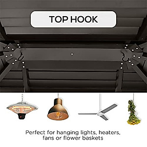 Generic 10 X12 Hardtop Gazebo Aluminum Frame Gazebo,Permanent Metal Roof W/Curtains Netting for Patio Lawn and Garden, Grey