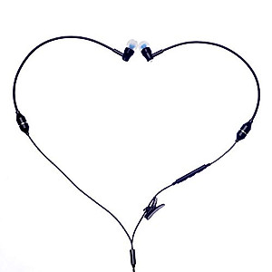 Sanxir Anti-Radiation air Tube Headphones, EMF Protection Earphone, Anti-Slip Earbuds, Radiation Free Headset, with Adjust Volume and HD micphone (Black)