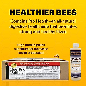 Mann Lake Bee-Pro Patties with Pro Health, Ready-to-Feed High Protein Pollen Substitute, Beekeeping Supplies, 10 lb