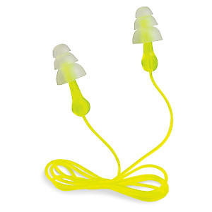 Peltor Sport Tri-Flange Corded Reusable Earplugs, 26 Db Nrr, 3-Pair Per Pack