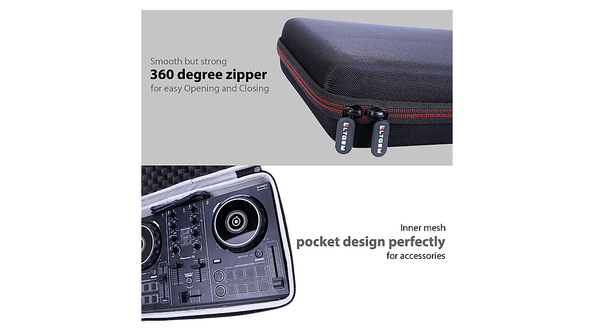 LTGEM EVA Hard DJ Controller Case for Pioneer DDJ-200 & Inpulse 200/200 MK2