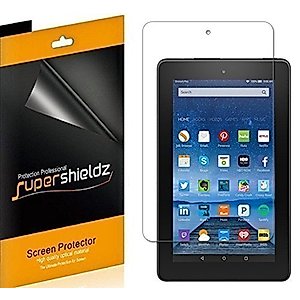 Supershieldz (3 Pack) Anti Glare and Anti Fingerprint (Matte) Screen Protector Shield Designed for Fire 7 inch Tablet (5th Generation 2015 Release)