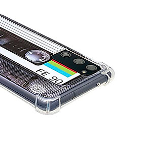 FAteamll Case for Galaxy S20 FE 5G,with Reinforced Corners TPU Soft Bumper Retro Cassette Tape Case Compatible with Samsung Galaxy S20 FE 5G