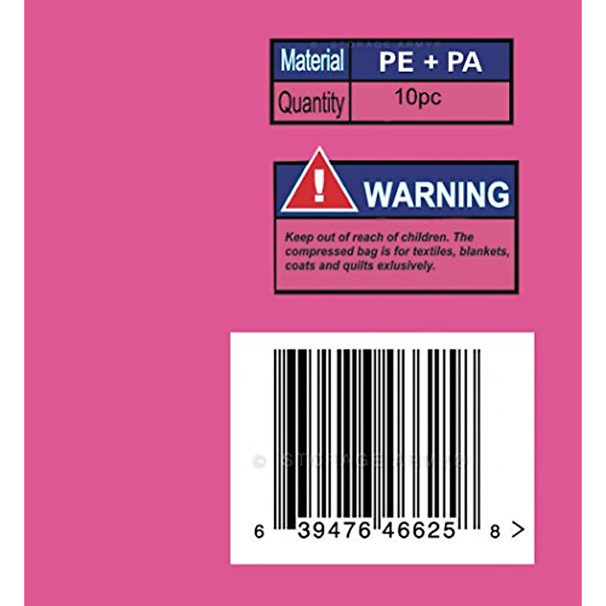 Storage Army [Pack of 10 Mix Storage Bags Jumbo, Small, Medium, Gigantic Sealed Compressed Garment Vacuum Bag Save Space Home Organizer Travel Storage Saver Protects from Water, Odor, Dust, Insects