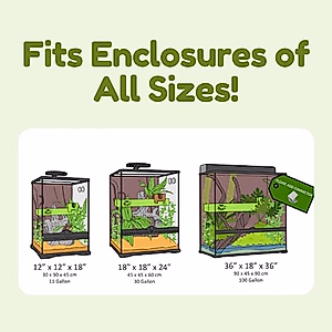 GECKOPIA Reptile Flex Bridge| Reptile Bridge | Gecko Bridge | Gecko Ledge | Reptile Vine | Reptile Terrarium Decoration | Reptile Branch Alternative (Black)