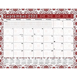 2023-2024 Calendar 16 Months Student Calendar/Planner for 3-Ring Binder, Desk, or Wall -v014