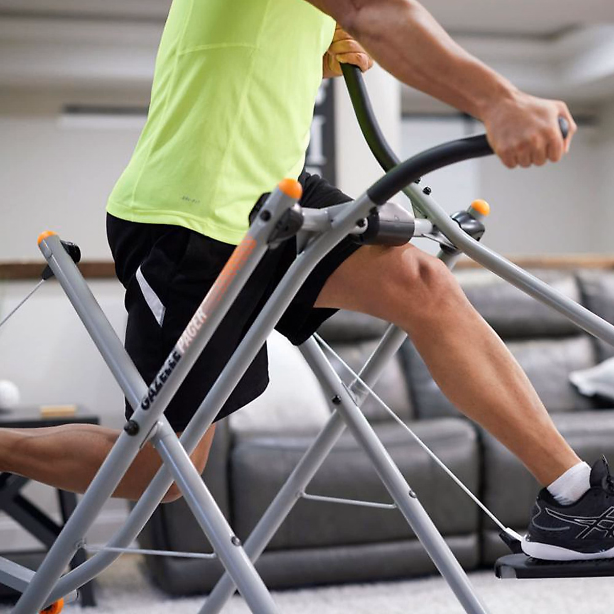 Gazelle Tony Little Pacer Total Body Fitness Workout Exercise Elliptical Glider Supports Up to 250 Pounds with Low Impact Design for Home Gym, Gray