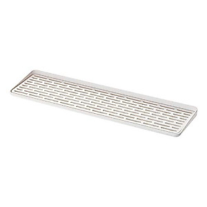 YAMAZAKI Sink Home Glass Plastic | Drainer Tray, One Size, White