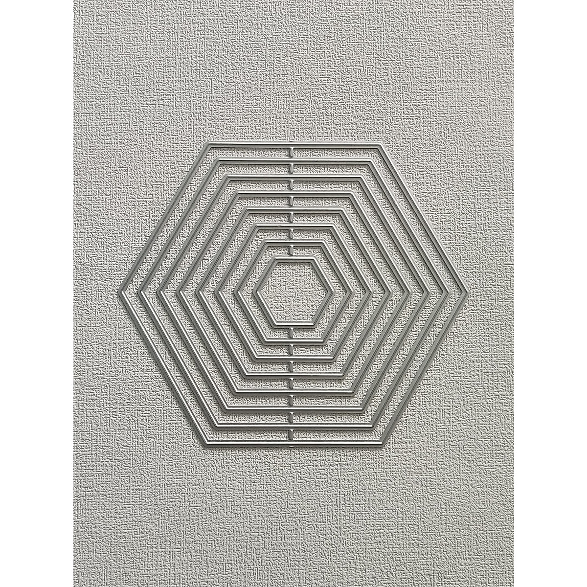 FAWENUCY Scrapbooking Die-Cuts, Layering Frame Metal Cutting Dies for Card Making, Paper Craft Punch Template, Background Embossing Stencils, DIY Album Décor (8 Pcs Hexagon-11.7x10.2cm)