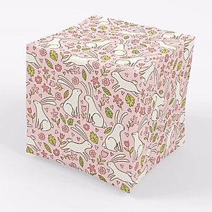 Bunny Birthday Party Gift Wrap Paper - Folded Flat 30 x 20 Inch (3 Sheets)