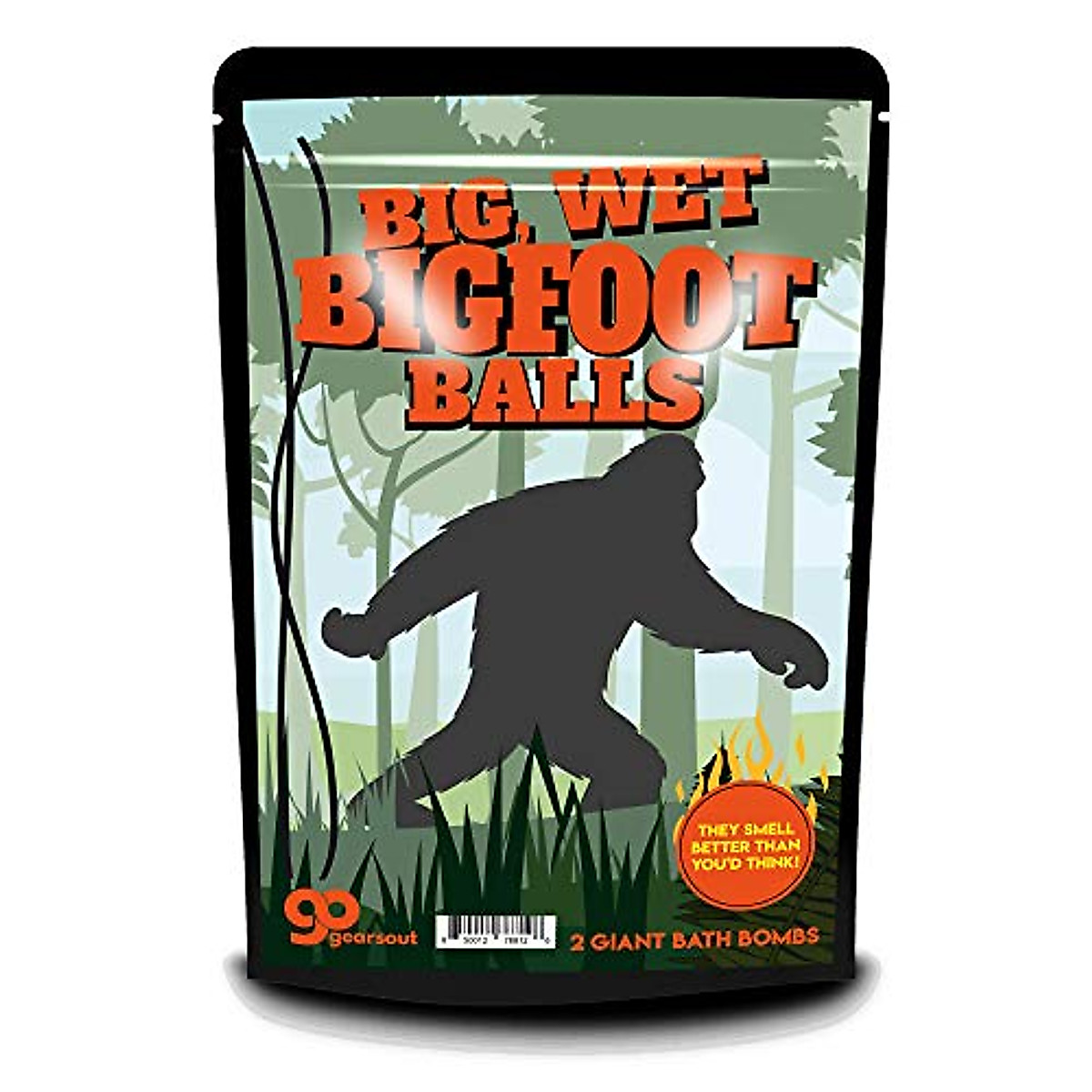 Big Wet Bigfoot Balls Bath Bombs - Funny Sasquatch Design - Cool Bath Bombs for Men - Giant Root Beer Bath Fizzers, Handcrafted in The USA, 2 Count