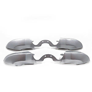 EEkiimy 2 Packs Replacement Paint Silver LB RB Bumpers Triggers+T8 Screwdriver T6 Screwdriver for Xbox One Elite Controller Repair parts Xbox One Controller Bumpers 3.5mm