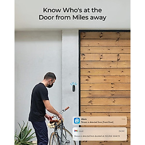 REOLINK Doorbell WiFi Camera - Wired 5MP Outdoor Video Doorbell, 5G&2.4G WiFi Security Camera System, Smart Detection Local Storage No Subscription Front Door Camera Home Security, Customized Chime V2