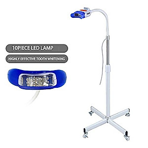 Lolicute Dental Teeth LED Whitening Lamp Bleaching Mobile Teeth Bleaching LED Accelerator Lamp Blue/Red Light 2 Colors 36W