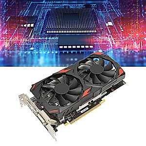 Dpofirs RX 580 Graphics Card, 8GB GDDR5 PC Video Graphics Card Original 256bit with 2 Cooling Fans PCI Express 3.0x16 Interface Gaming Graphics Card for Computer