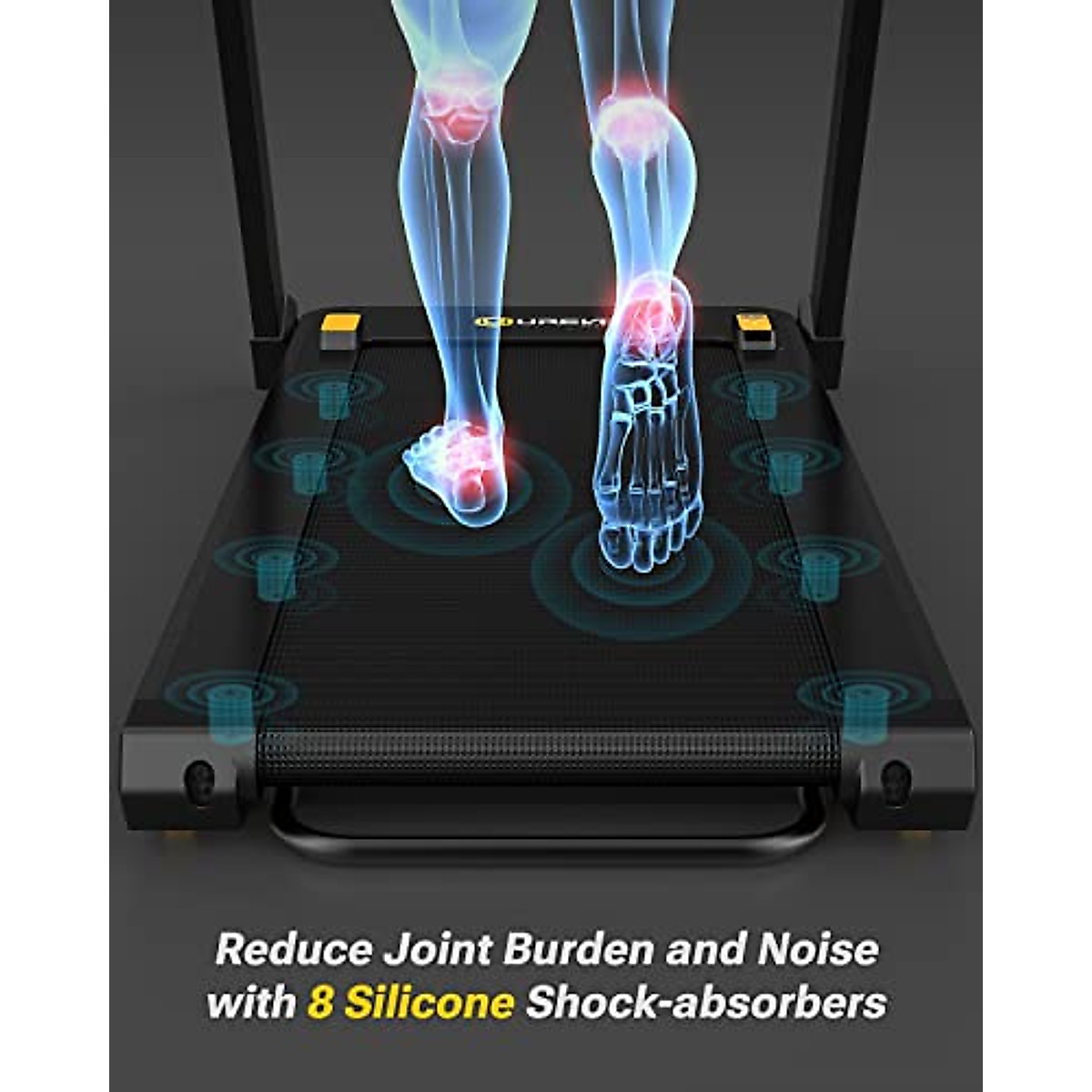 UREVO Treadmill with Desk, 3 in 1 Foldable Treadmill with Removable Desk, Install Free Under Desk Treadmill, 3HP Powerful Walking Treadmill for Office with Remote, Folding Treadmill in 2s Folding