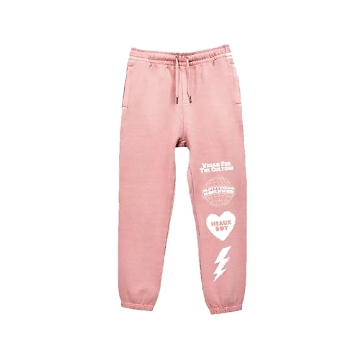 Slutty Vegan Worldwide Slut Sweatpants, Lightweight Unisex Joggers with Pocket, Fleece Sweatpants High Waisted Joggers Pants, (US, Alpha, Medium, Regular, Regular) Black