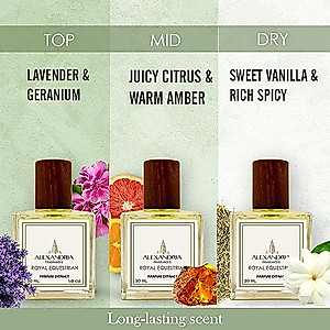 Alexandria Fragrances | Royal Equestrian | Eau de Parfum | 30ml | Dynamic Masculine Elegance | Vanilla, Apple, Cardamom, and Sandalwood Scent