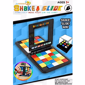 The Season Toys Shake & Slide Block Game Shape Matching Intelligence Board Game for Family Game Nights