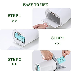 petizer Premium Cat Litter Scoop with 90 Count Refill Bags, Integrated Detachable Deep Cat Litter Shovel with Waste Container, Cat Litter Disposal System