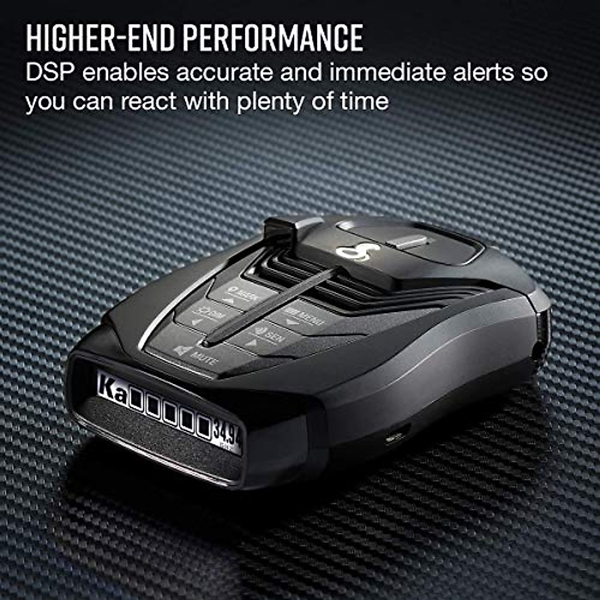 Cobra RAD 480i Laser Radar Detector – Long Range Detection, Bluetooth, iRadar App, LaserEye Front and Rear Detection, Next Gen IVT Filtering, Black