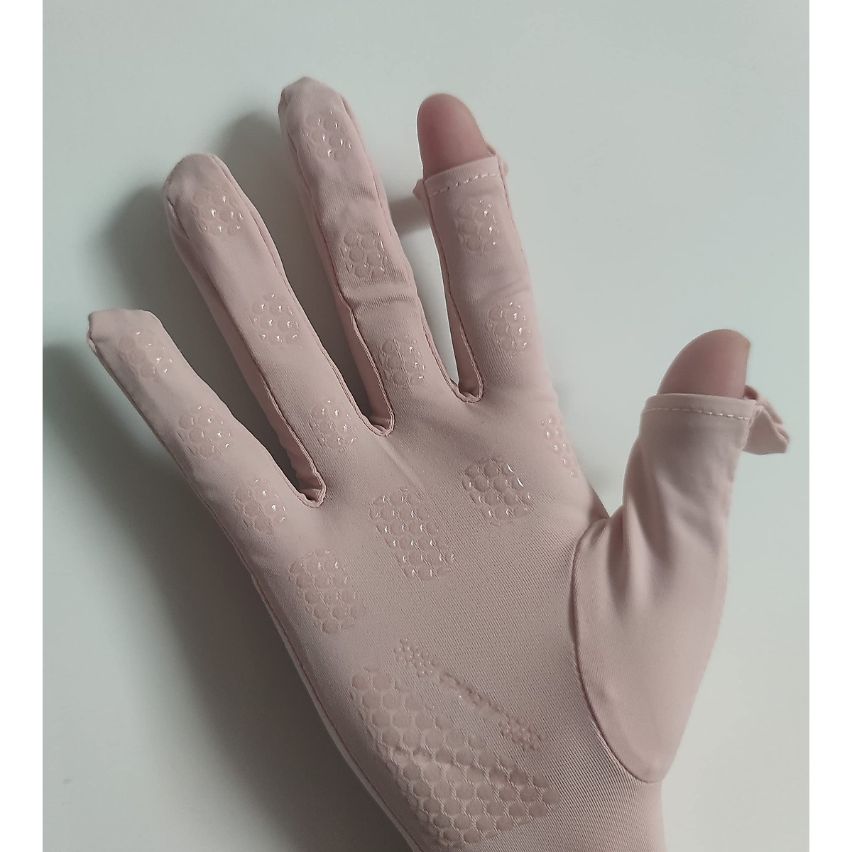 CAMSTIC Women's UPF 50+ Sun UV Protection Touchscreen Long Driving Gloves, Pink