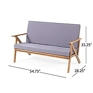 Christopher Knight Home Cecilia Swivel Chair with Loose Cover, Natural Fabric & Christopher Knight Home 301589 Ippolito Fabric Pillows, 2-Pcs Set, White and Blue Floral