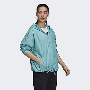 adidas Women's W.N.D. Jacket Primeblue Blue Spirit Small