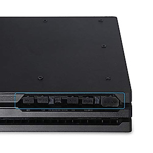 Lironheel Dust-Proof Cover Filter Mesh Jack Stopper Pack Dustproof Kits Suitable for Playstation 4 Pro PS4 Slim Gaming Console Black