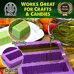 PJ BOLD Silicone Butter Mold Tray with Lid, Purple